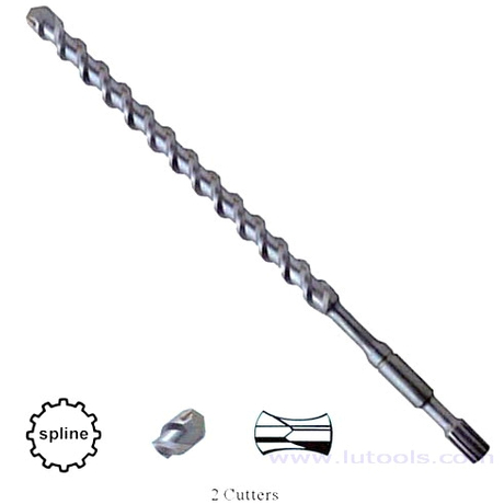 Spline Shank Hammer Drill Bits 2 Flute 2 Cutter (HD-009) from China ...